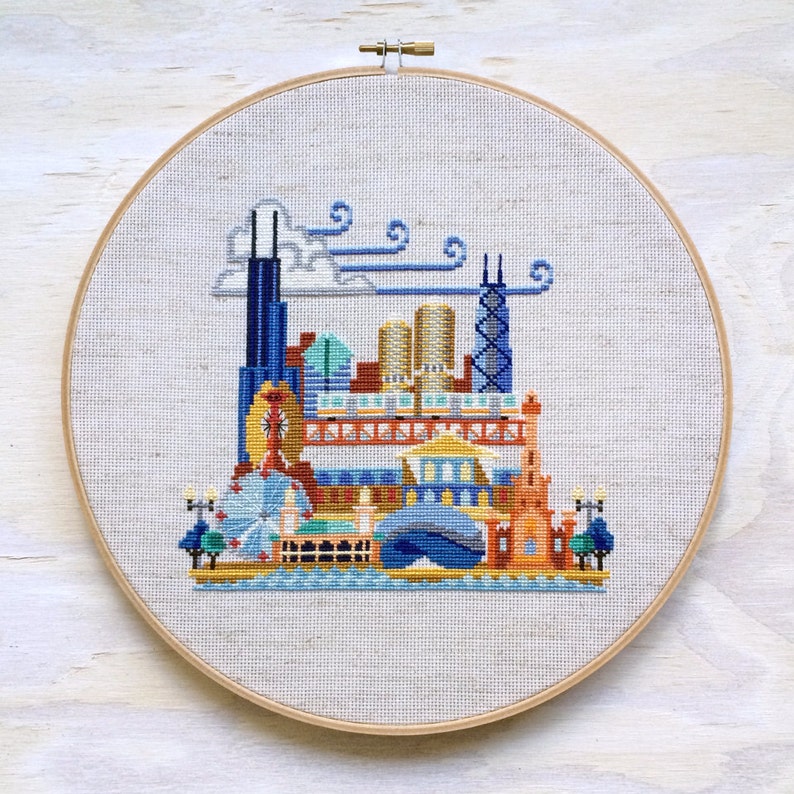 Pretty Little Chicago - Printed Version - Satsuma Street Modern Cross ...