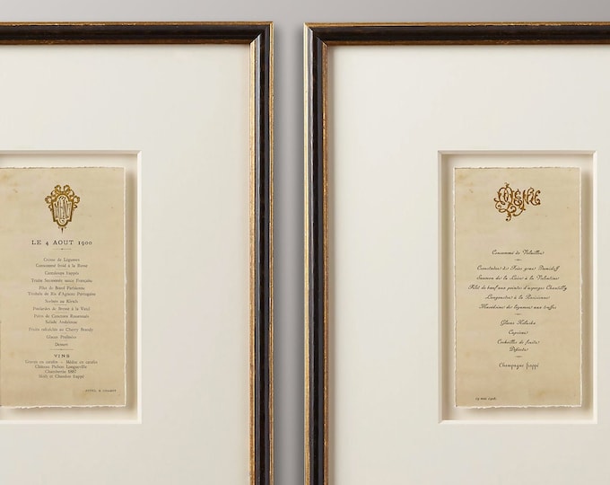 Collection of Vintage French Menus, Paris Wall Art for Restoration ...