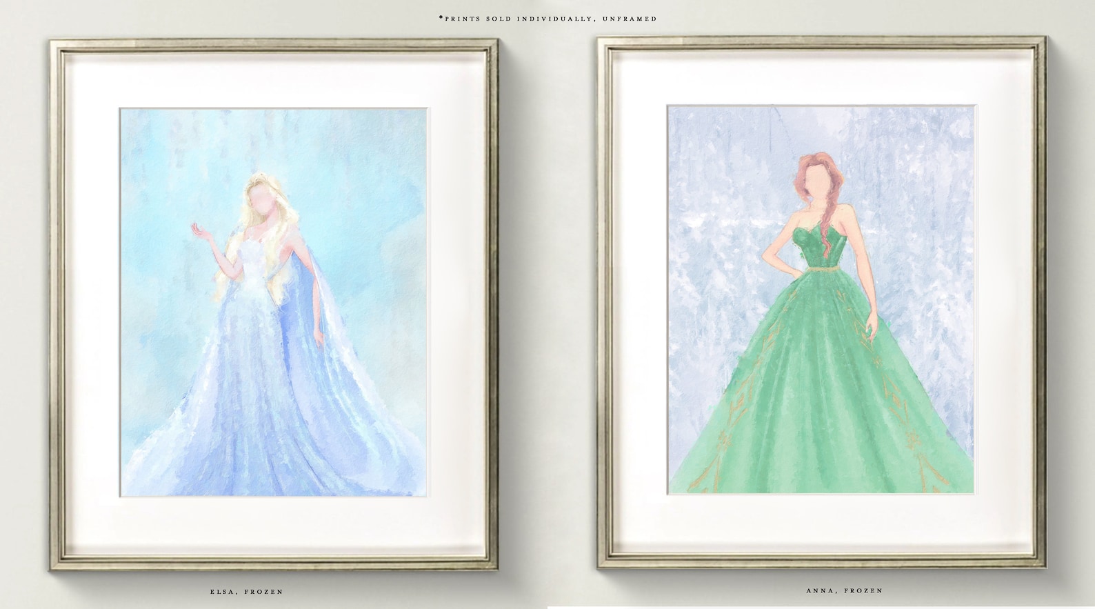Princess Art Prints for Girls Nursery Disney Princess Art for - Etsy