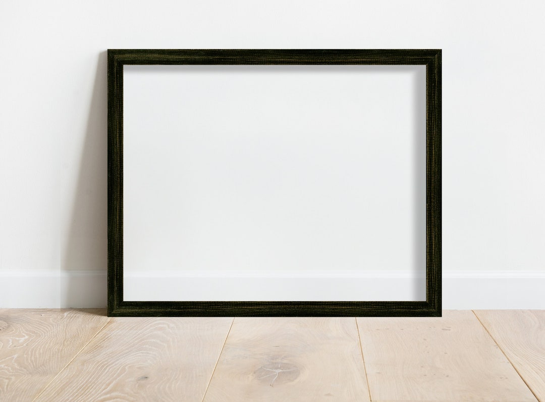 Rustic Black Picture Frame - Real Wood Custom Frames for a Gallery Wall ...