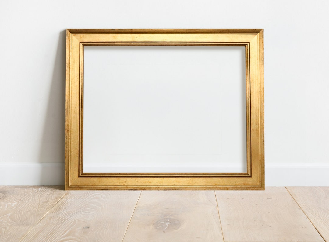 Antique Pale Gold Picture Frame - Real Wood Custom Frames for a Gallery ...