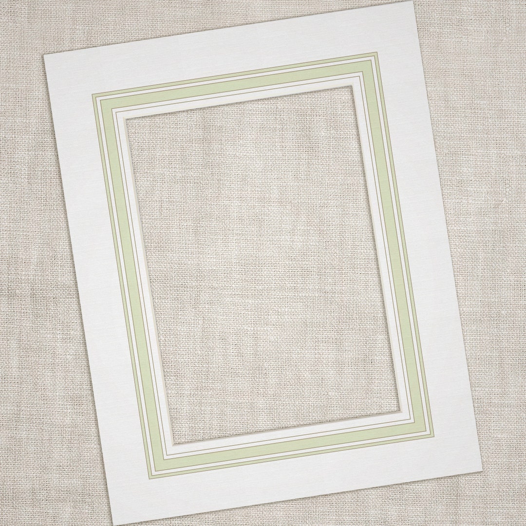 Exclusive Custom French Mats for Fine Art Prints - French Lime & Ecru ...