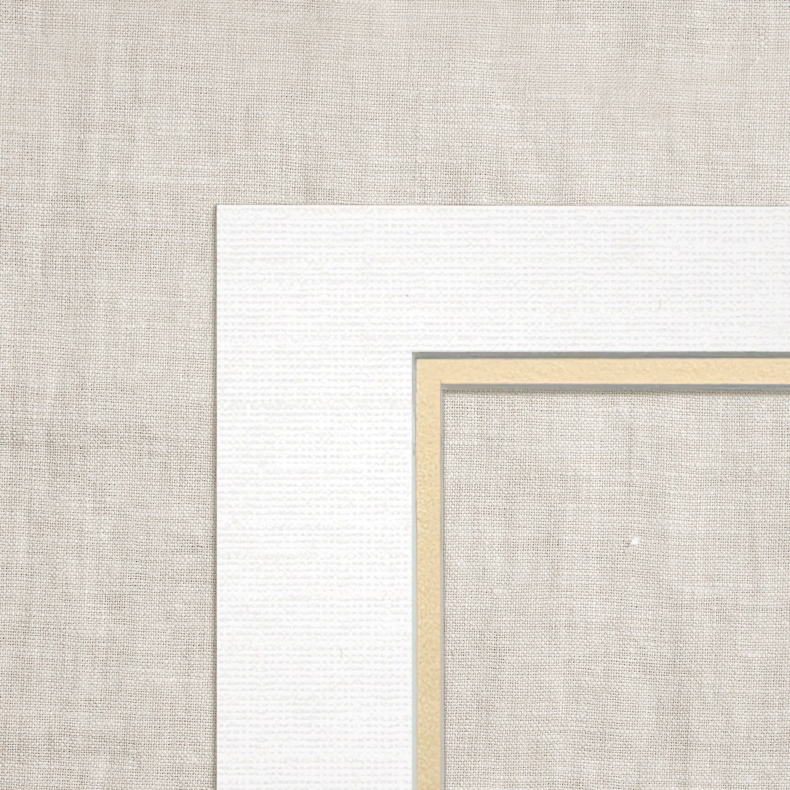 Premium Custom Double Mats for Fine Art Prints - White Linen & Antique ...