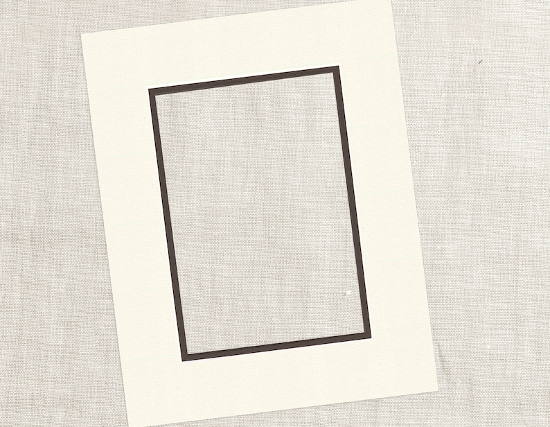 Premium Custom Double Mats for Fine Art Prints - Antique White & Sable ...