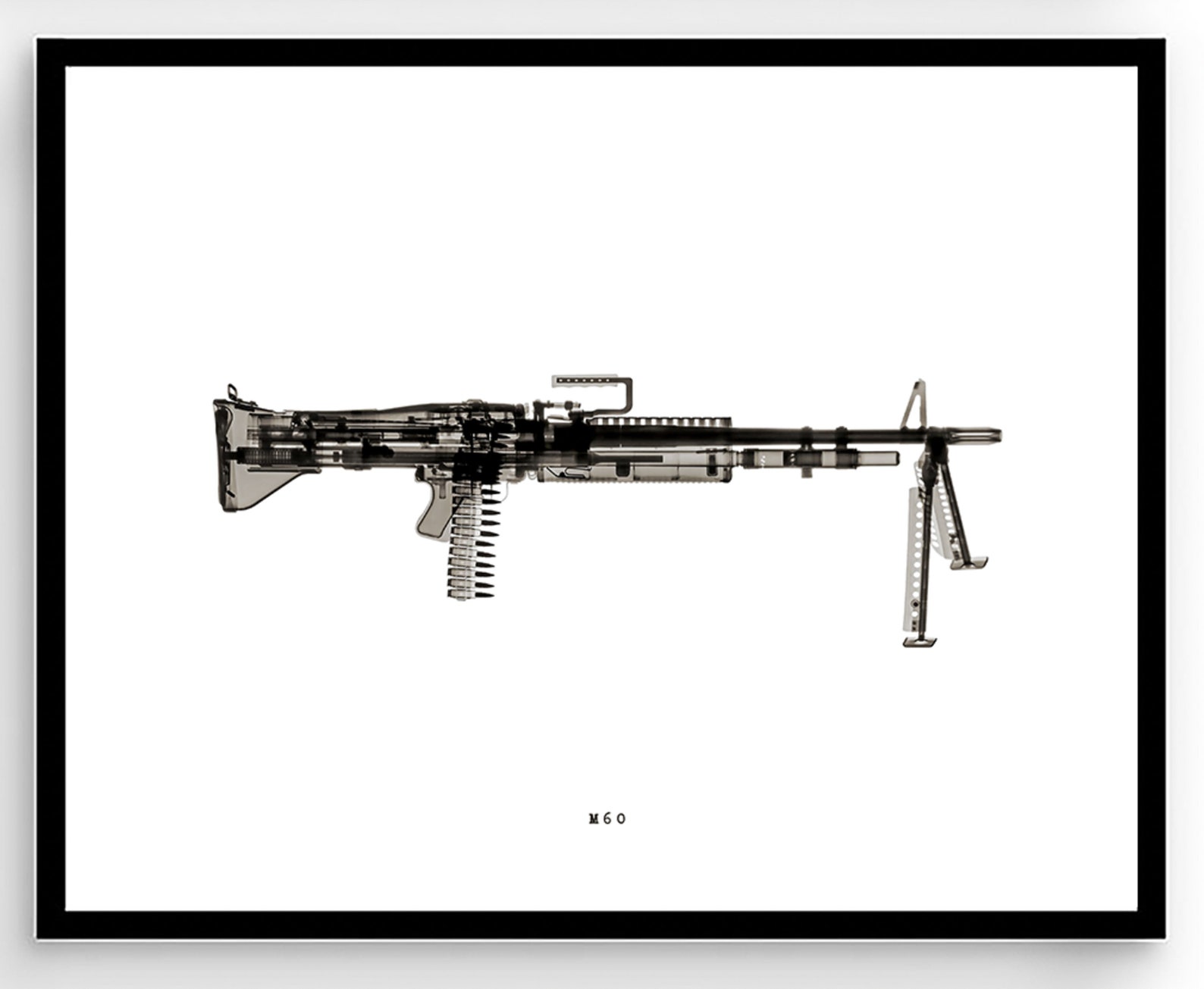 X-ray Firearm Prints, Gun Enthusiast Gift for Him Pistol Weapon Shotgun ...