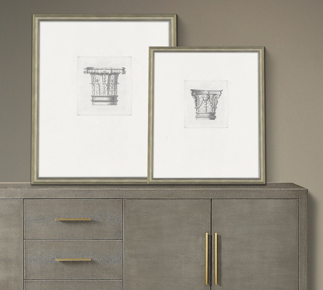 Vintage Architecture Art Prints for Grandmillennial Decor, Architecture ...