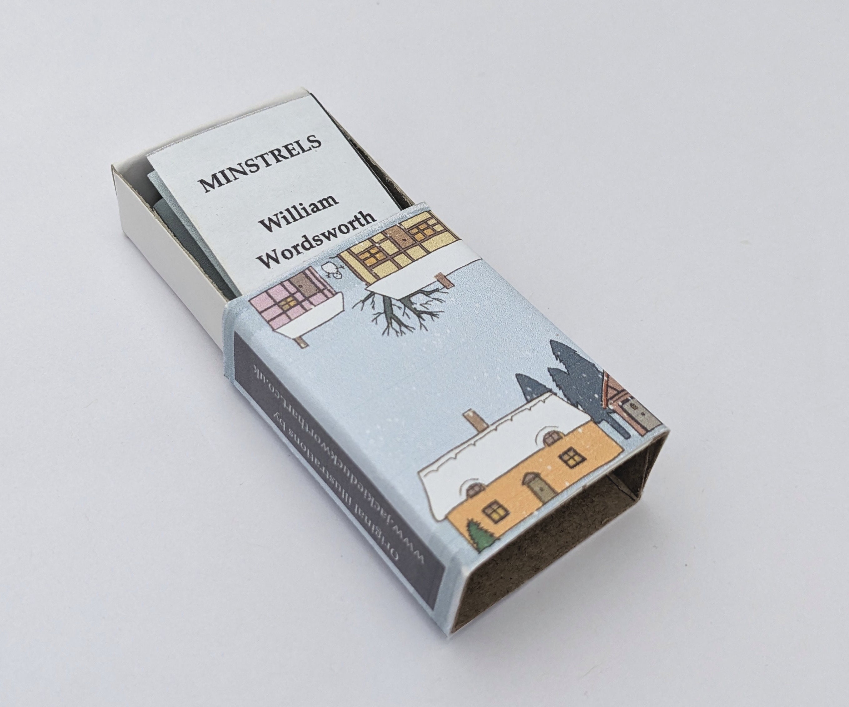 Handmade Christmas Poem Book in a Matchbox by William Wordsworth. Ideal ...