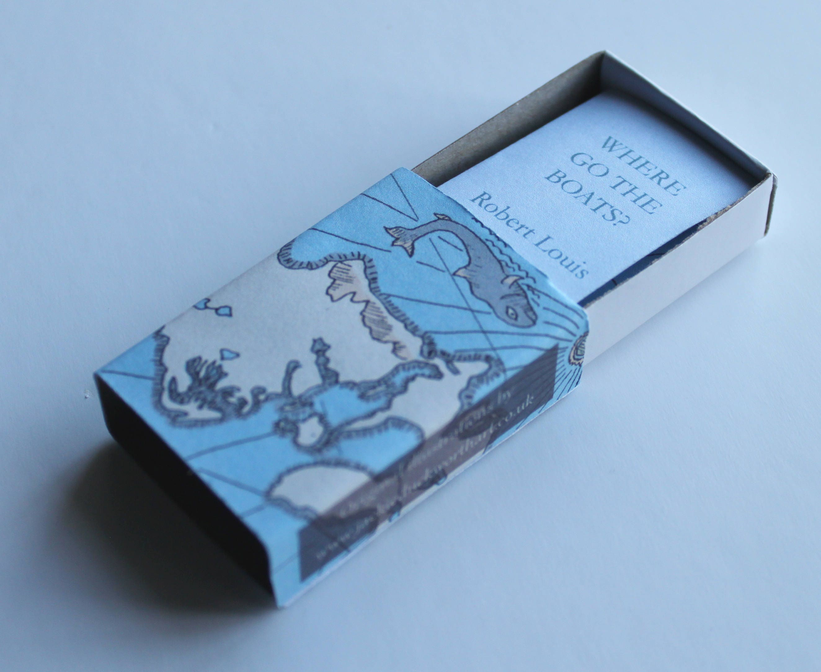 Handmade Poem Book in a Matchbox, 'where Go the Boats' by Robert Louis ...