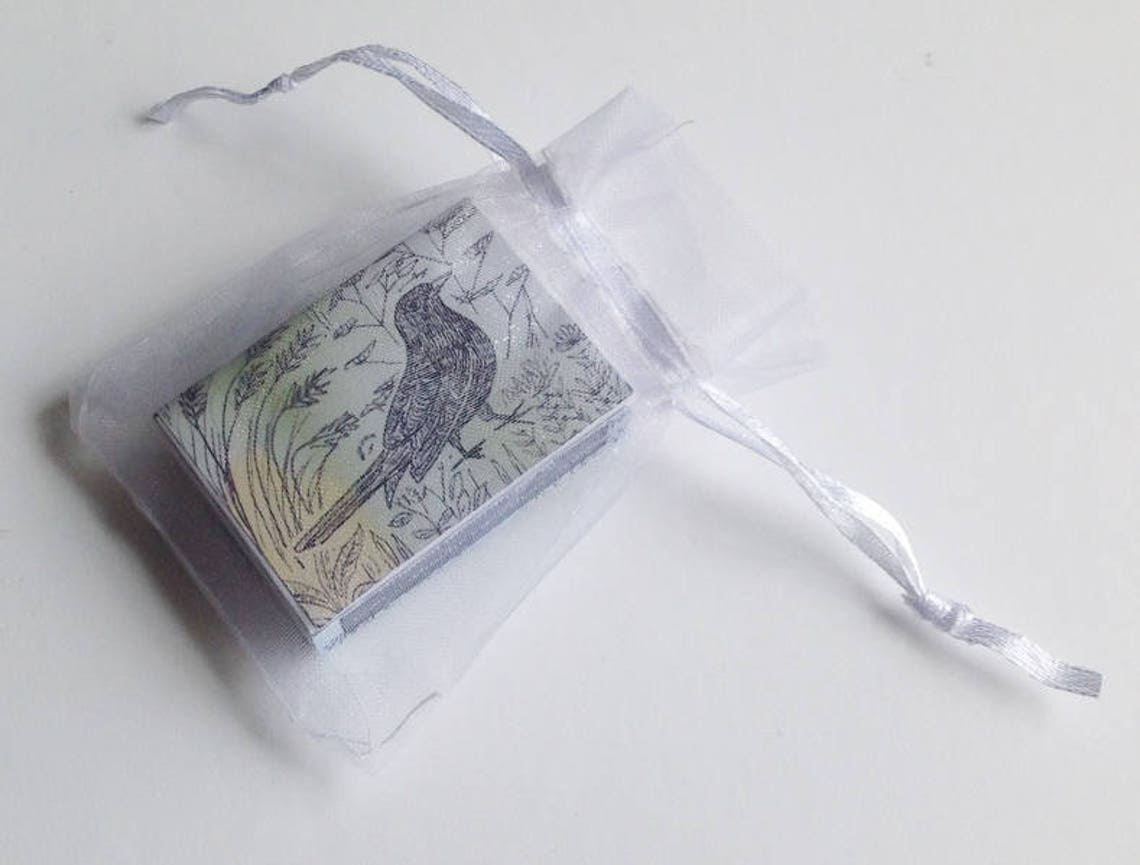 Handmade Poem Book in a Matchbox, Adlestrop by Edward Thomas. Gift for ...