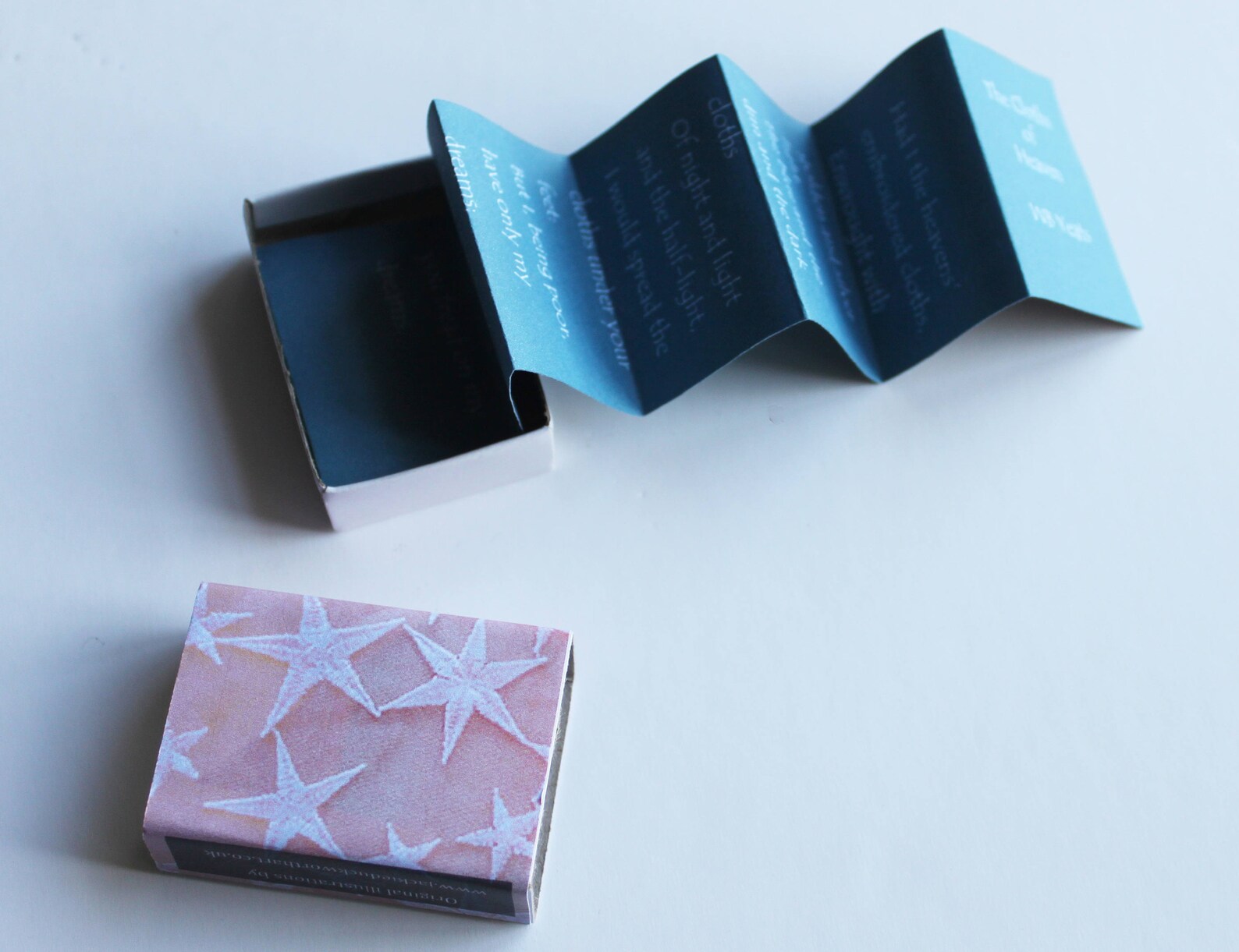 Poem Book in a Matchbox 'tread Softly or You Tread Upon - Etsy UK