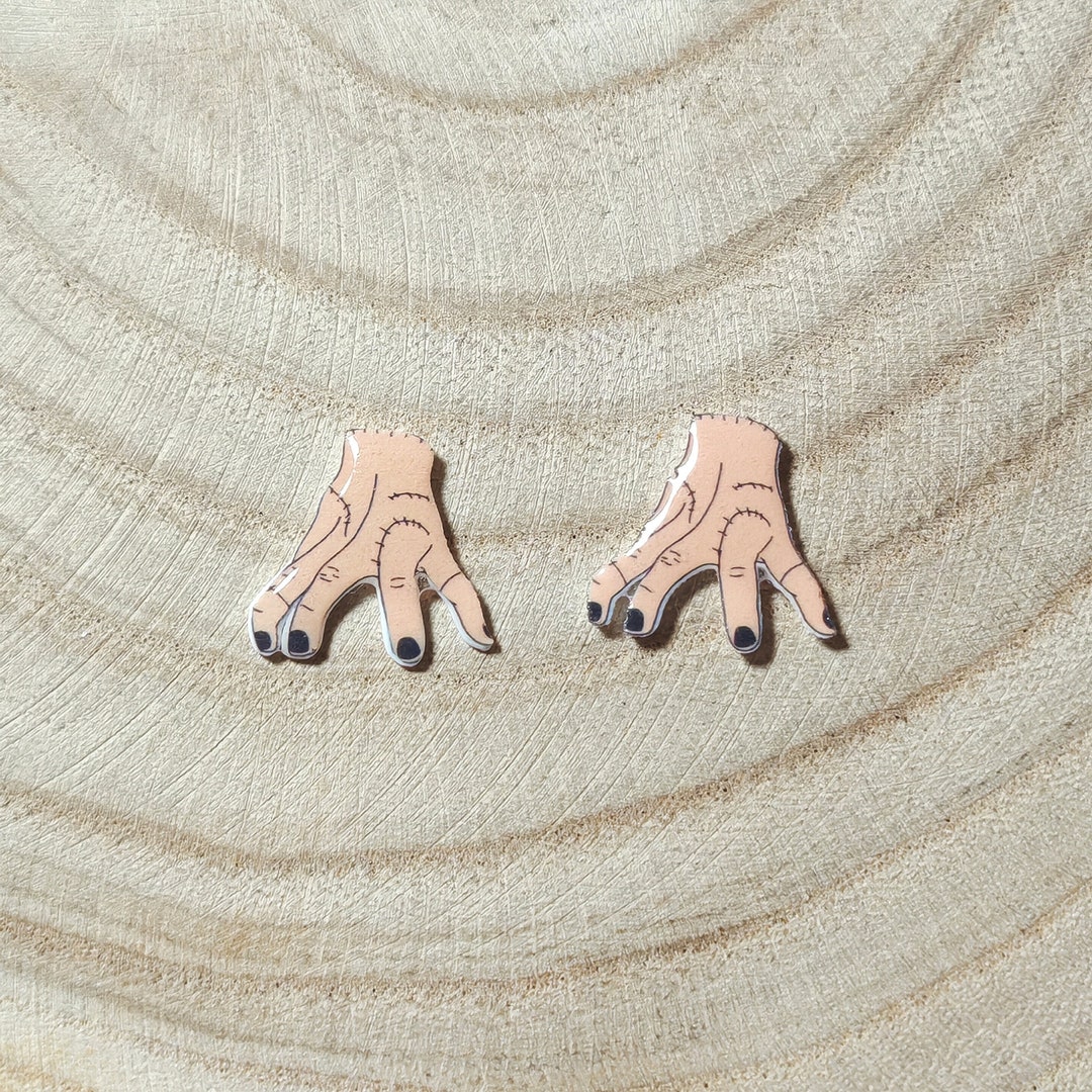 The Thing Wednesday Addams Stainless Steel Studs, the Thing Adams ...