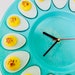 Deviled Egg Clock Wall Hanging Art Kitchen Décor Unique Kitschy Gift ...