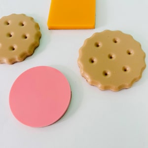 Sandwich Crackers Stackable Coasters/ Dopamine Decor Fake Food Unique ...