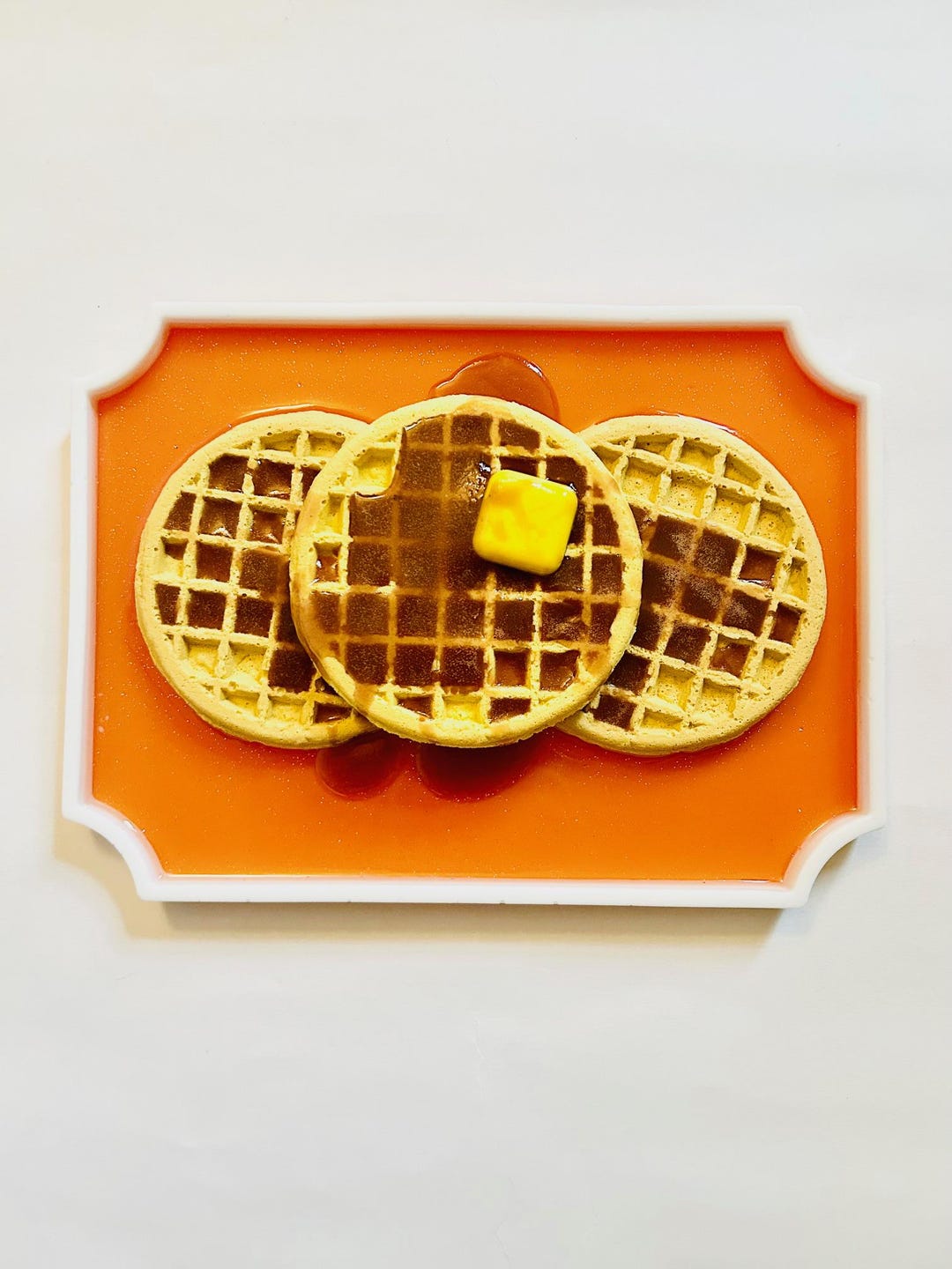 Waffle Wall Hanging/ Dopamine Decor/ Maximalist Decor/ Fake Food/ Food ...
