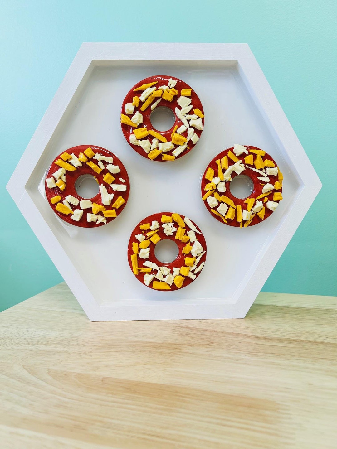 Pizza Bagel Wall Sculpture Hanging/ Fake Food/ Dopamine Decor ...