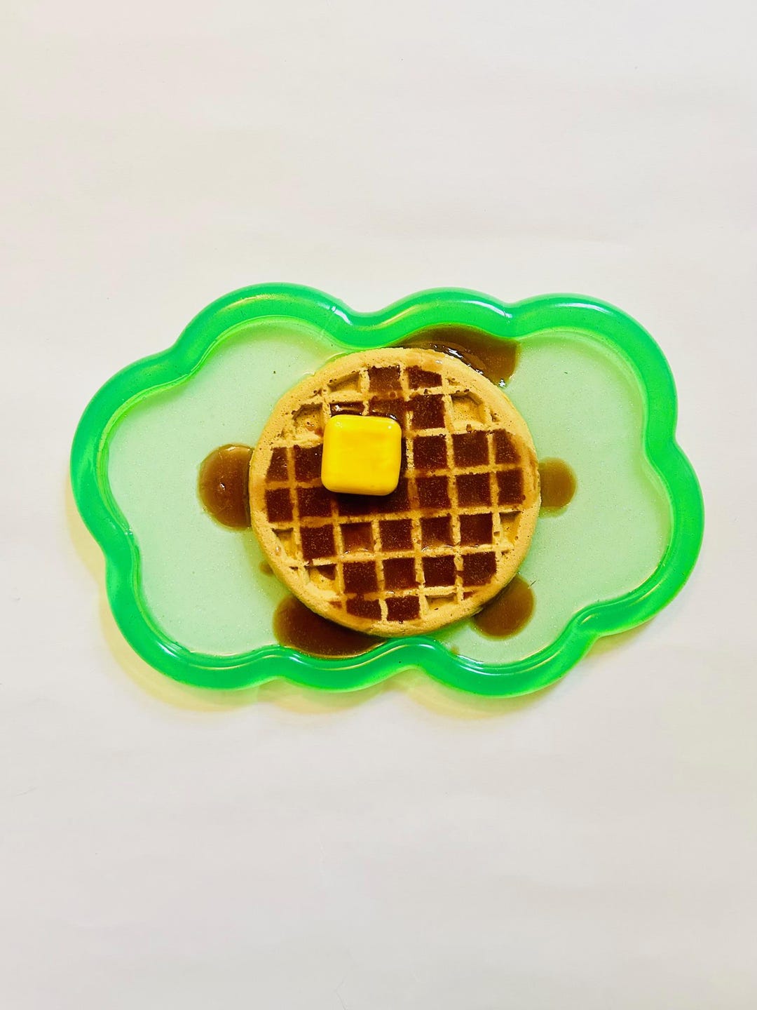 Waffle Wavy Wall Art/ Dopamine Decor/ Maximalist Decor/ Fake Food/ Food ...
