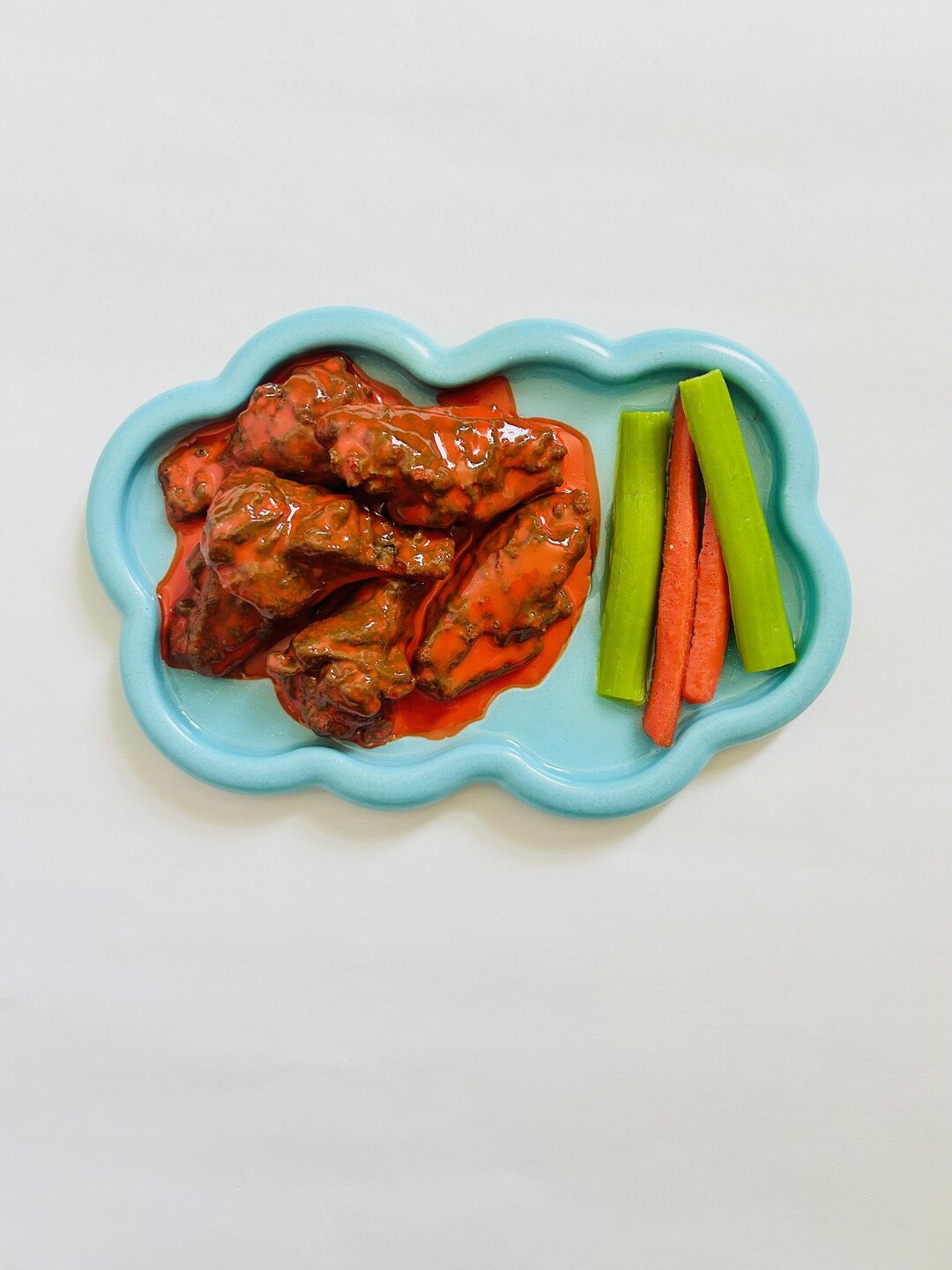 Hot Wings and Celery Wall Hanging/ Dopamine Decor/ Maximalist Decor ...