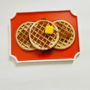 Waffle Wall Hanging/ Dopamine Decor/ Maximalist Decor/ Fake Food/ Food ...