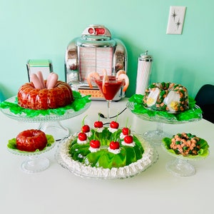 Mini Tomato Spaghetti Aspic Gelatin/mini/ Pop Art/ Retro/ Kitschy /mid ...