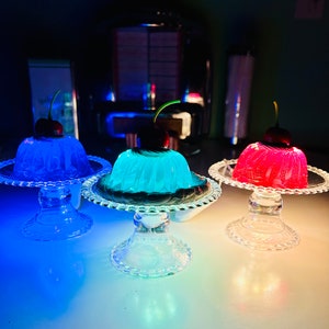 Light up Mini Colorful Jelly Cake Light Fake Food Dopamine Decor Quirky ...