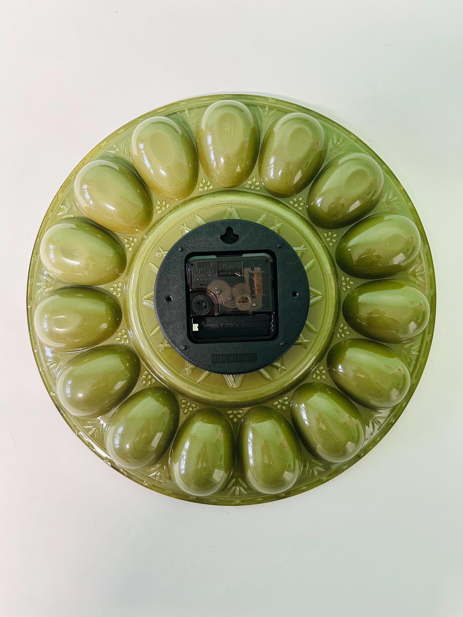 Deviled Egg Clock Wall Hanging/funky Mirror/funny Mirror/kitchen Decor ...