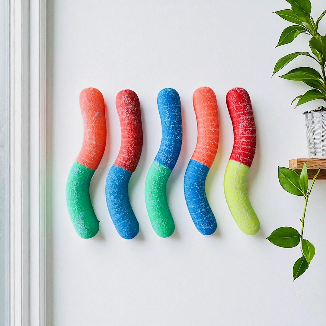 Jumbo Sour Gummy Worm Wall Art: Funky Pop Art Sculpture - Etsy