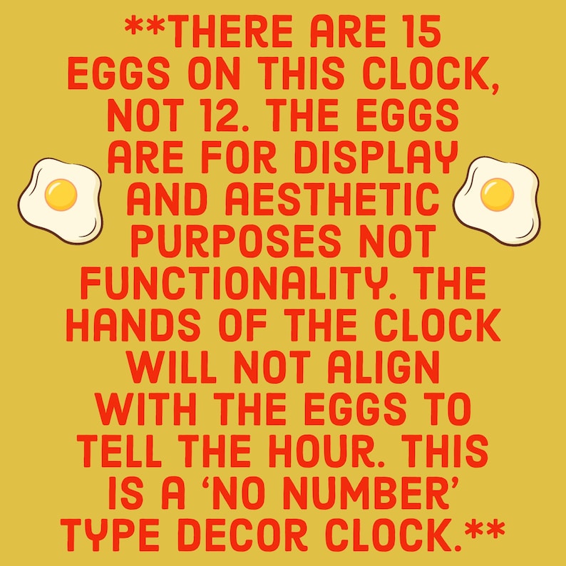Deviled Egg Clock Wall Hanging/funky Mirror/funny Mirror/kitchen Decor ...