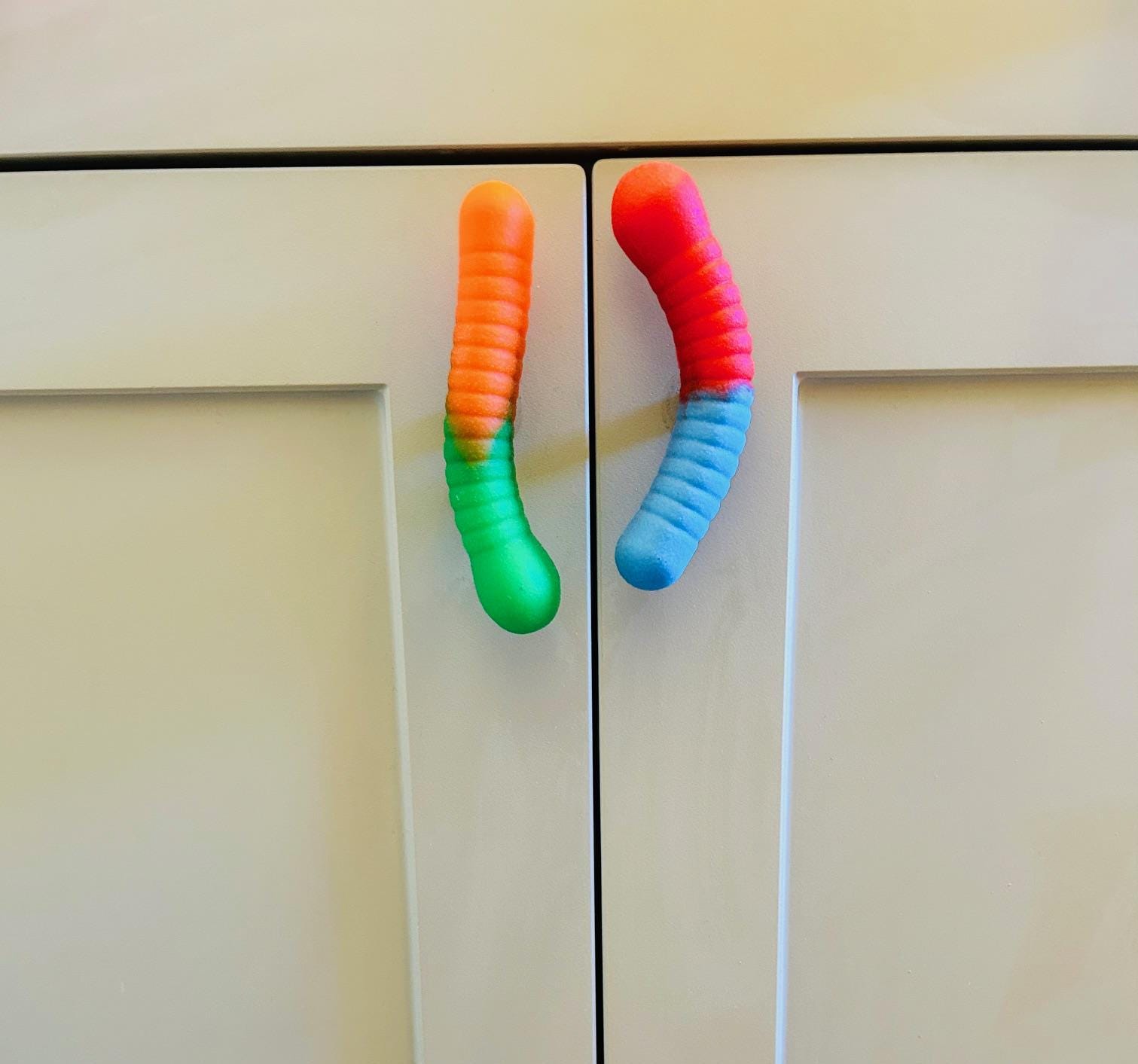 Gummy Worm Cabinet-drawer Pulls/fake Food/food Décor/unique Drawer ...