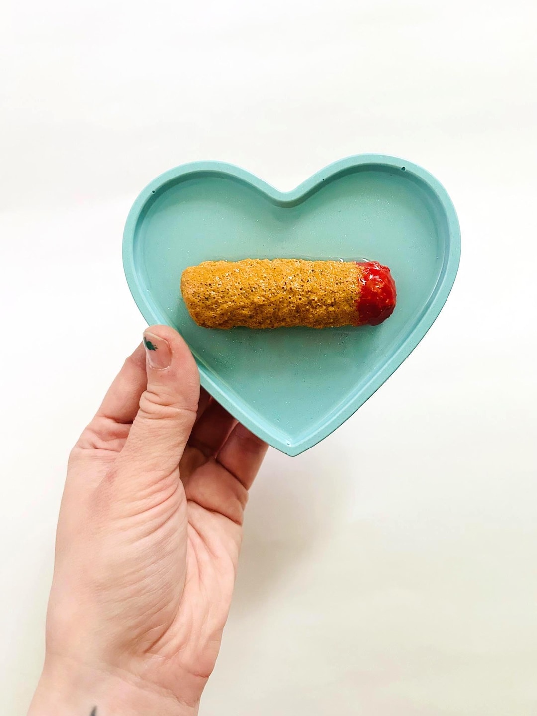 MINI Mozzarella Stick Heart Wall Hanging/ Dopamine Décor/fake Food ...
