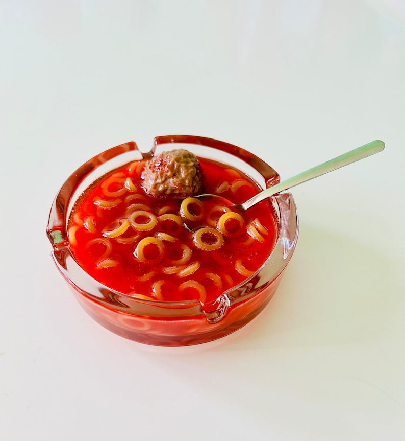 Spaghetti Ashtray/quirky/ Kitschy/ Funny/ Weird/ Fake Food/ Dopamine ...