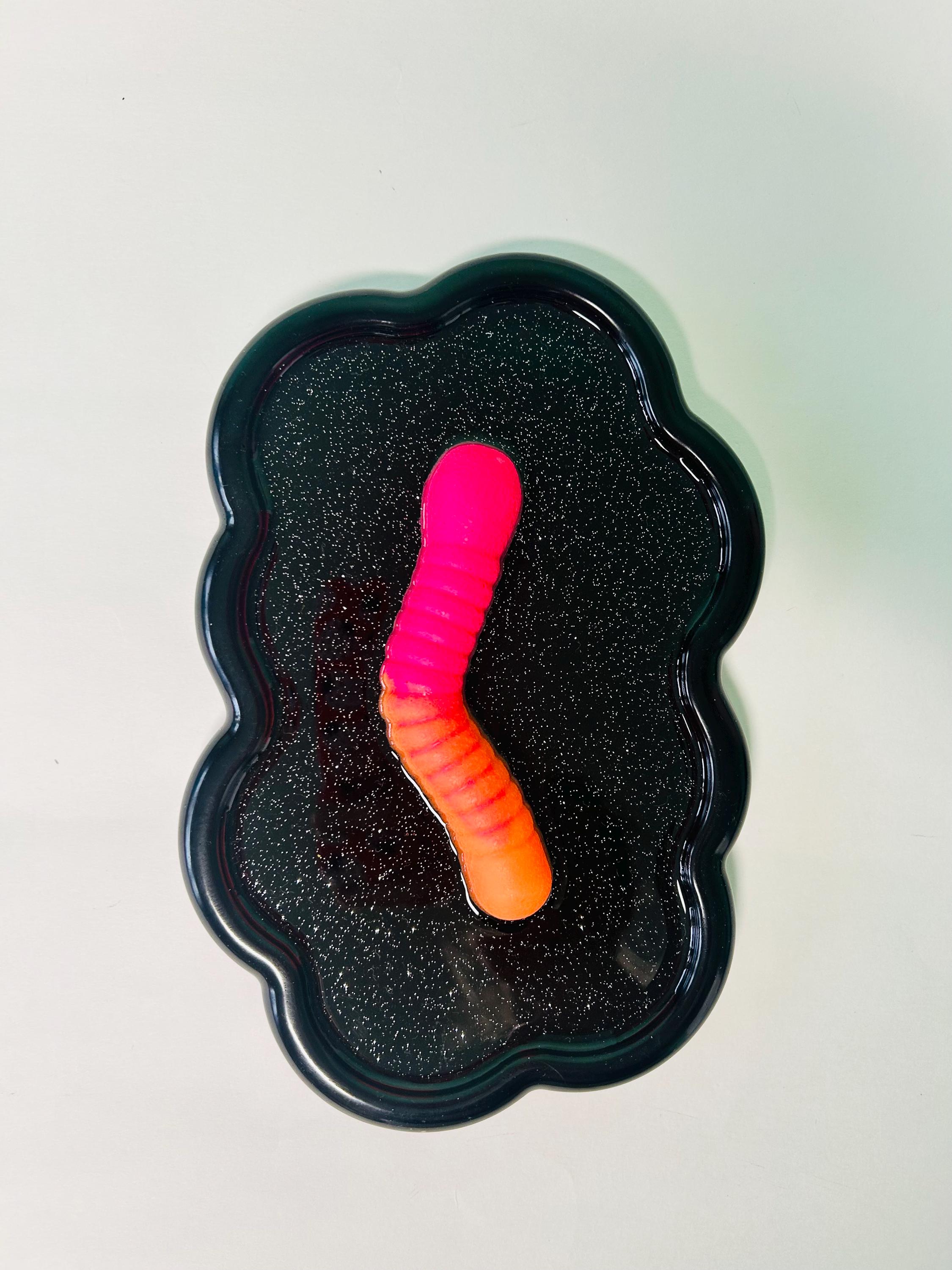 Sour Worm Wavy Wall Art/ Dopamine Decor/ Maximalist Decor/ Fake Food ...