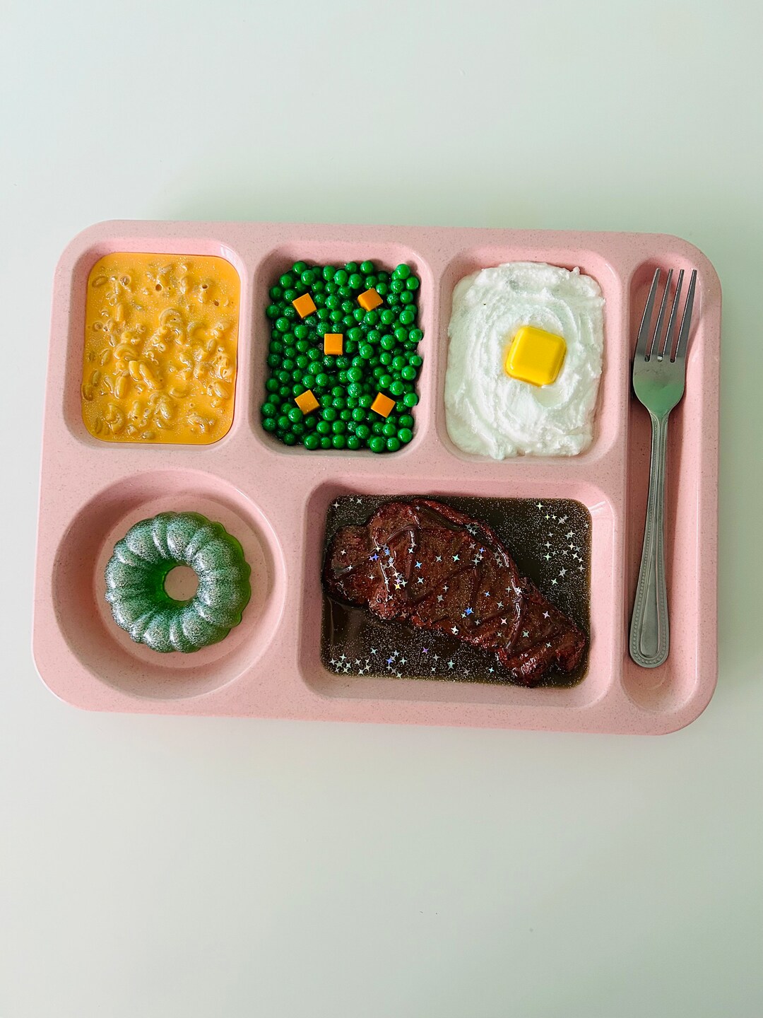 Retro School Lunch Wall Sculpture /pop Art/ Kitschy/ Glitter/ Fake Food ...