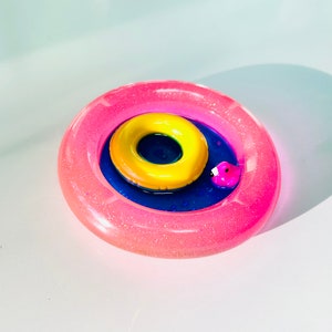 Kiddie Pool Ashtray/ Dopamine Decor/ Flamingo/ Pool/ Funky/ Quirky/ Pop ...