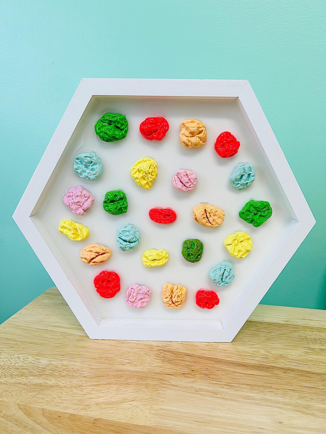 Chewed Gum Wall Hanging Art Funny Gift for Friend Unique Decor Dopamine ...