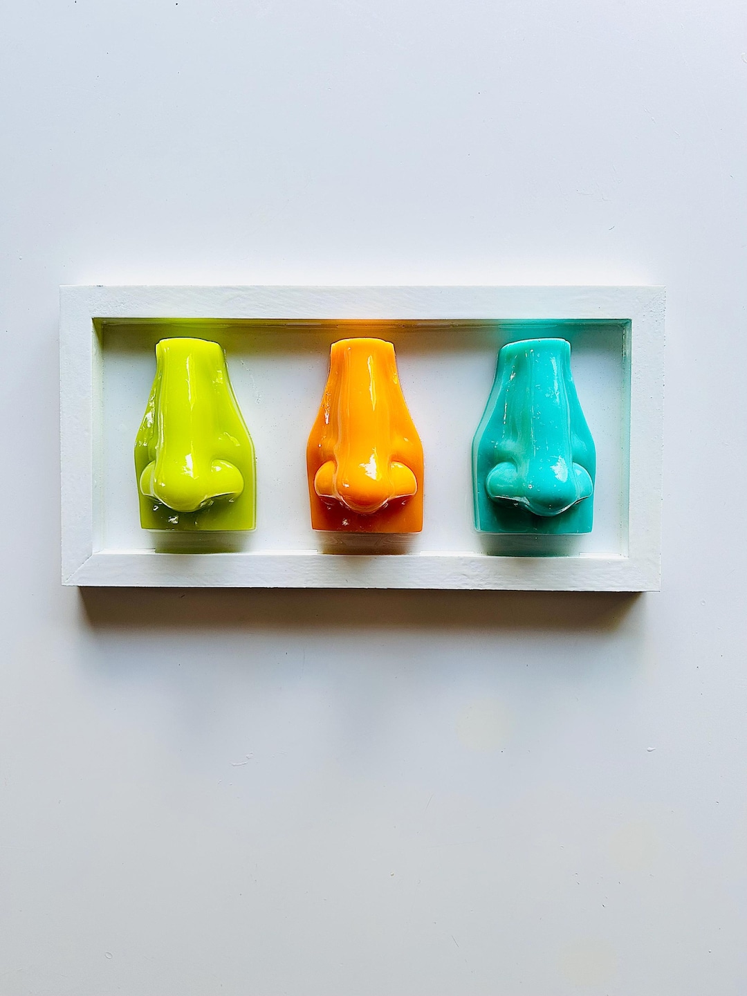 Rainbow Nose Wall Art Sculpture/ Pop Art/ Resin Art/ Dopamine Decor ...