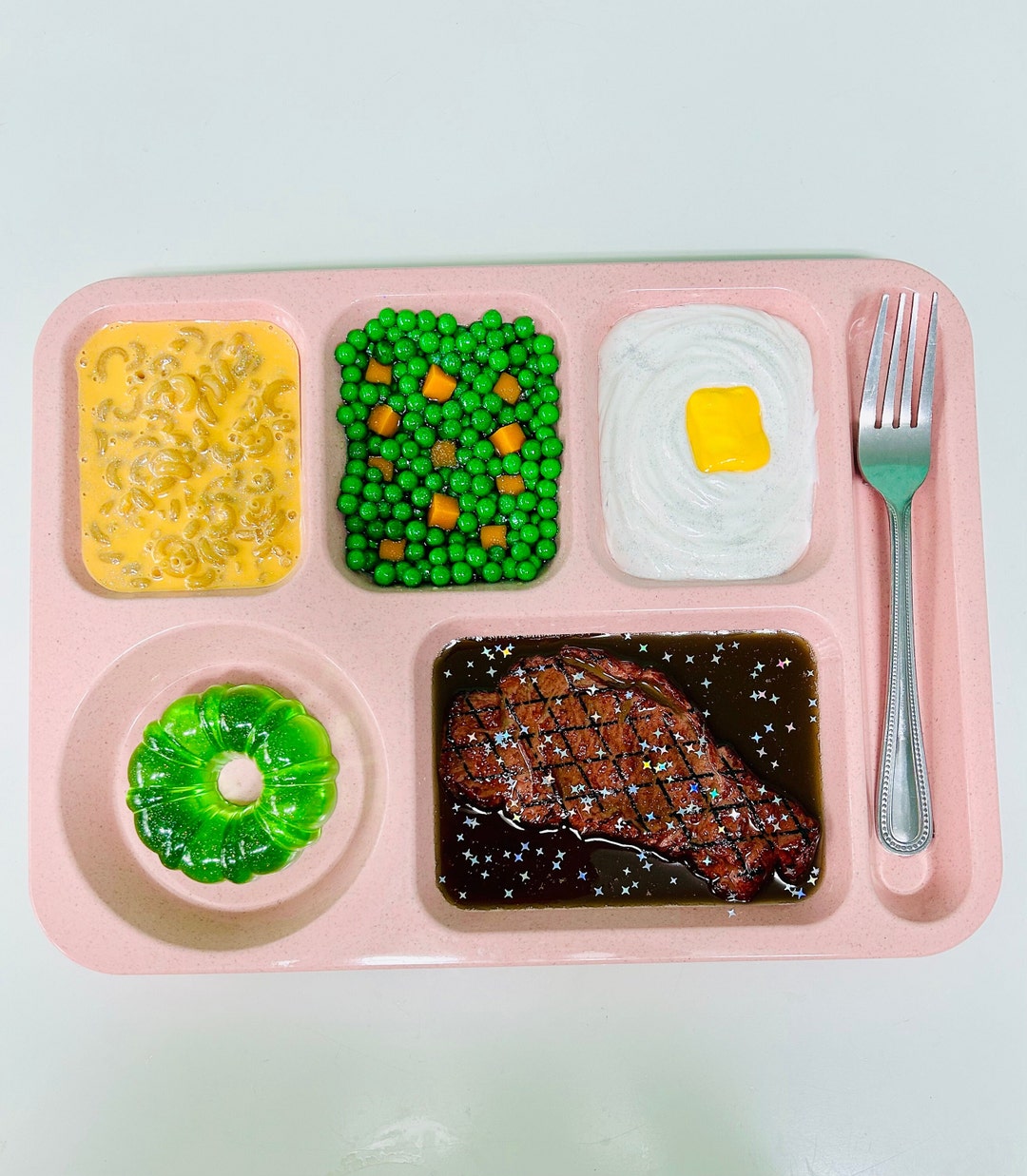 Retro School Lunch Wall Sculpture /pop Art/ Kitschy/ Glitter/ Fake Food ...