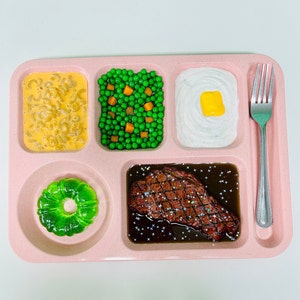Retro School Lunch Wall Sculpture /pop Art/ Kitschy/ Glitter/ Fake Food ...