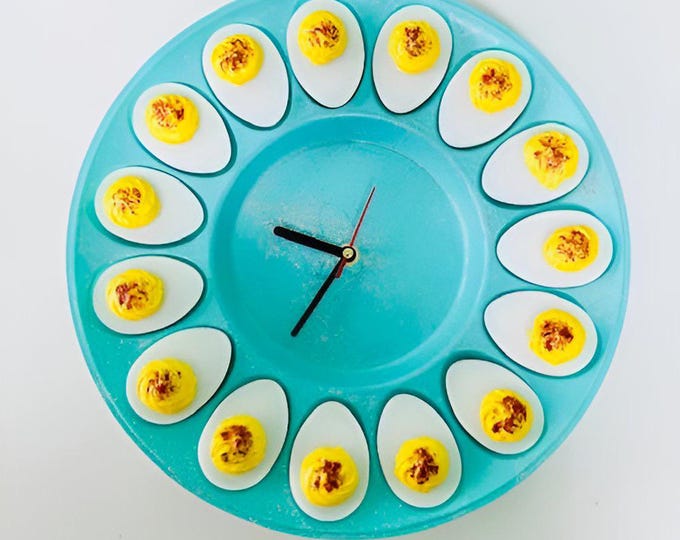 Egg Kitchen Clock - Etsy