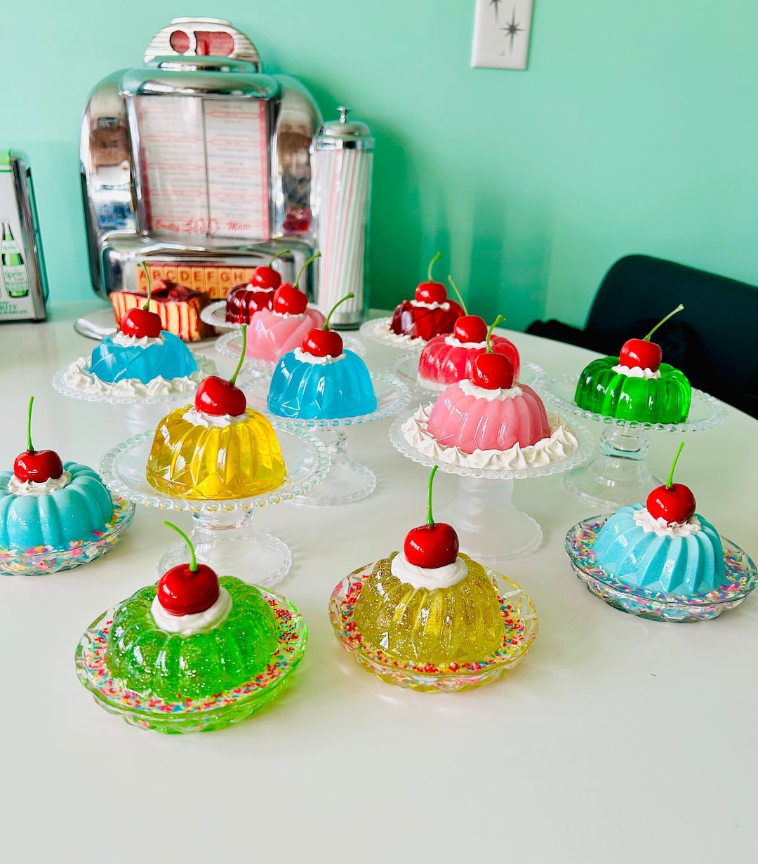 Mini Colorful Jelly Cake Fake Food Dopamine Decor Quirky Funky Kitschy ...