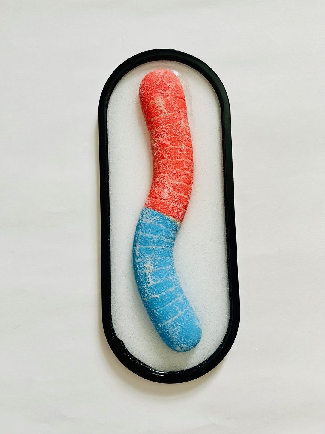 JUMBO Sour Candy Worm Wall Art/ Dopamine Decor/ Maximalist Decor/ Fake ...