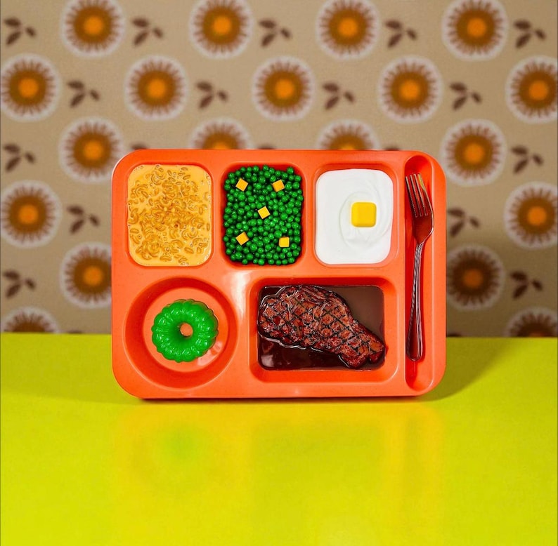 Retro School Lunch Wall Hanging/pop Art/kitschy/ Fake Food/ Dopamine ...