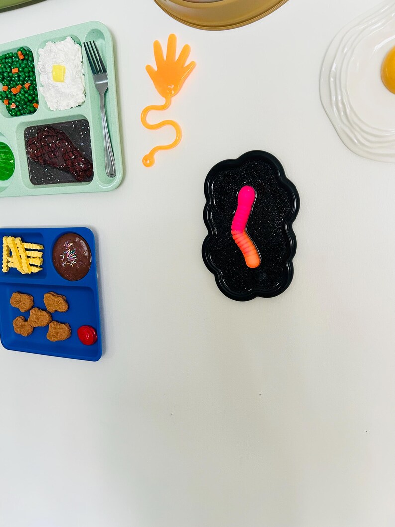Sour Worm Wavy Wall Art/ Dopamine Decor/ Maximalist Decor/ Fake Food ...