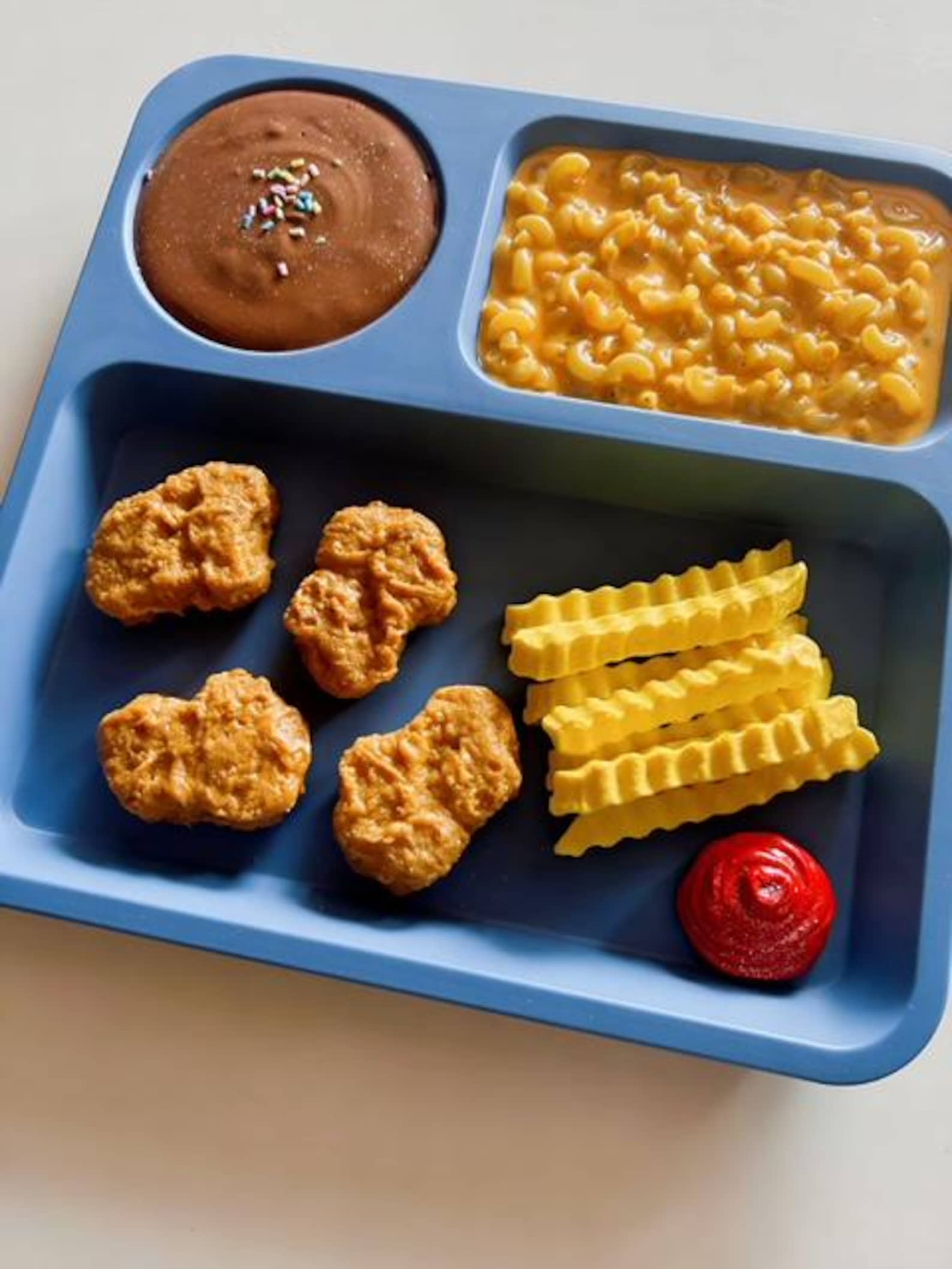 Kiddie Chicken Nugget Dinner Wall Art/ Fake Food/ Dopamine Decor ...