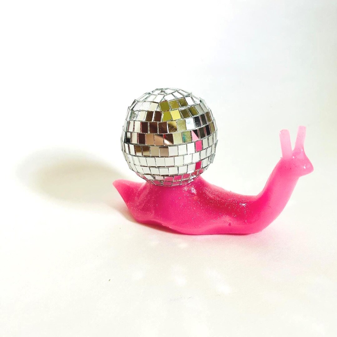 Jumbo Disco Snail/funky Art/quirky/dopamine Decor/pop Art/kitschy Decor ...