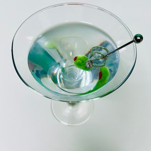 Vodka Martini With Olive Ring Dish Quirky Funky Pop Art Fake Food Resin ...