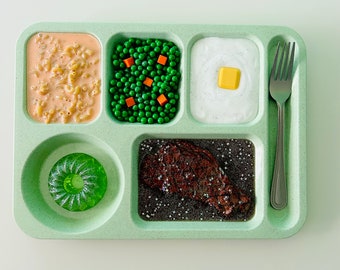 Retro School Lunch Wall Sculpture /pop Art/ Kitschy/ Glitter/ Fake Food ...