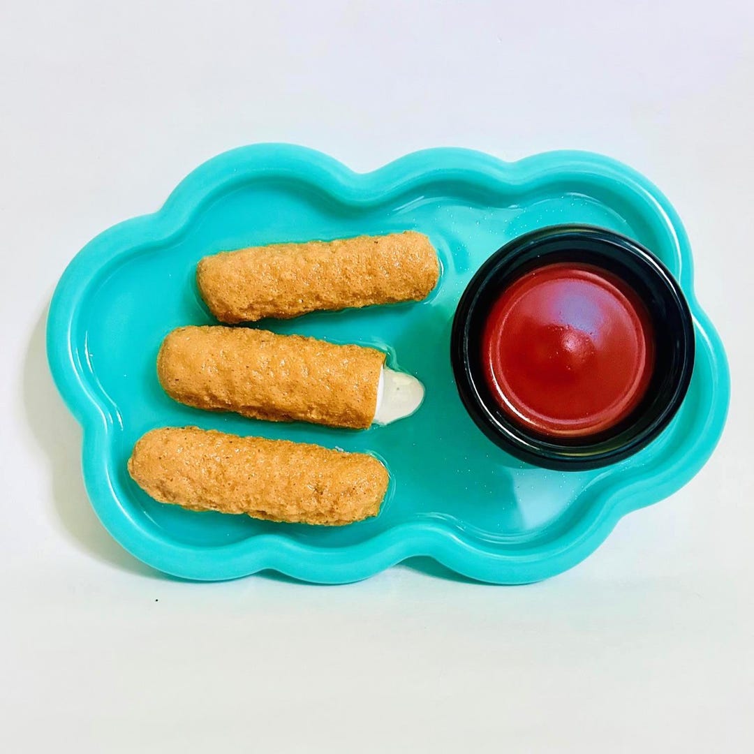 Mozzarella Sticks Wall Hanging/ Dopamine Decor/ Maximalist Decor/ Fake ...
