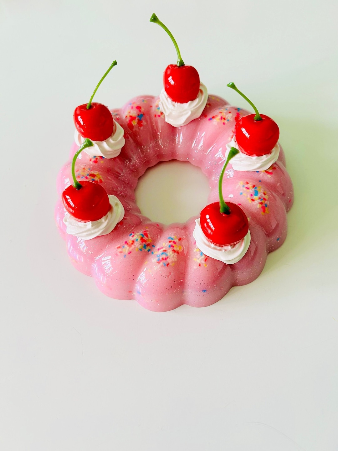 Birthday Jelly Cake Wall Hanging/glitter/ Kitschy/ Funky/ Pop Art ...