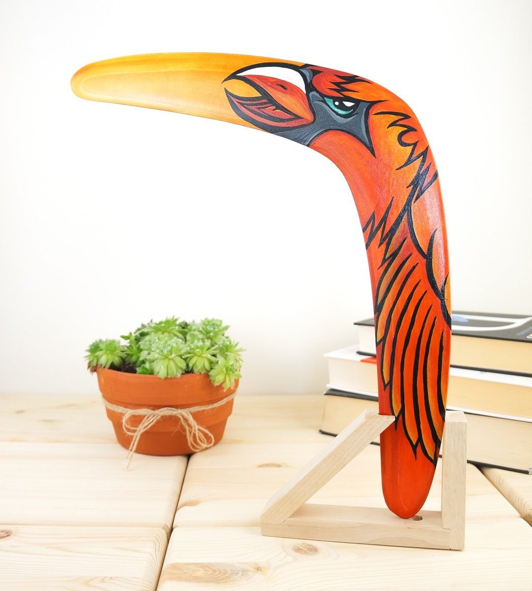 Boomerang "angry Bird". Returning Wooden Boomerang. Large 19 Inch ...