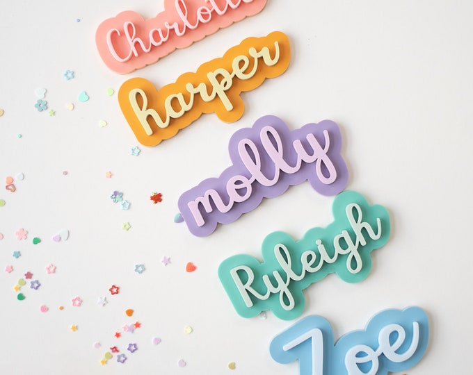 Hair Clip Custom Hair Clip Name Clip Personalized Name Clip ...